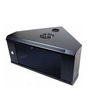 4U 19" Black Corner Network Cabinet - Comms2Go